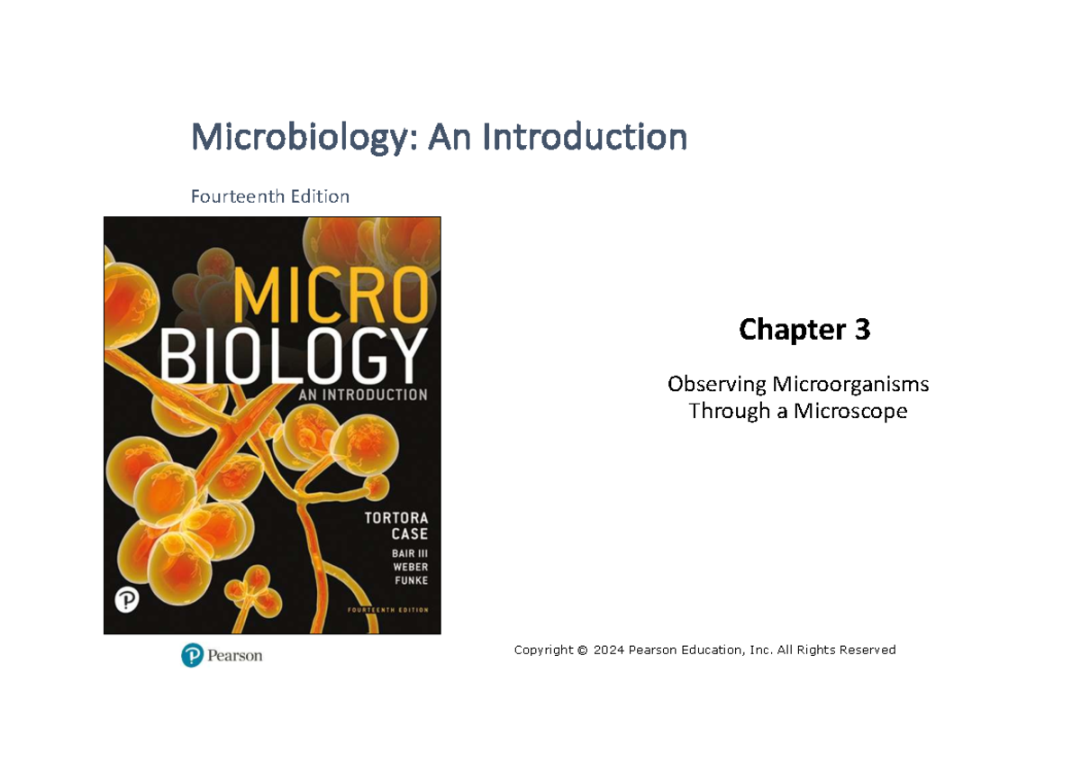 Microbiology: Ch. 3 - Microscopy Techniques & Staining Methods - Studocu