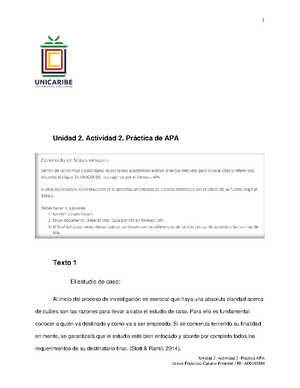 Unidad 3. Actividad 3. Descubre tu estilo de aprendizaje - 1 Unidad 3 ...