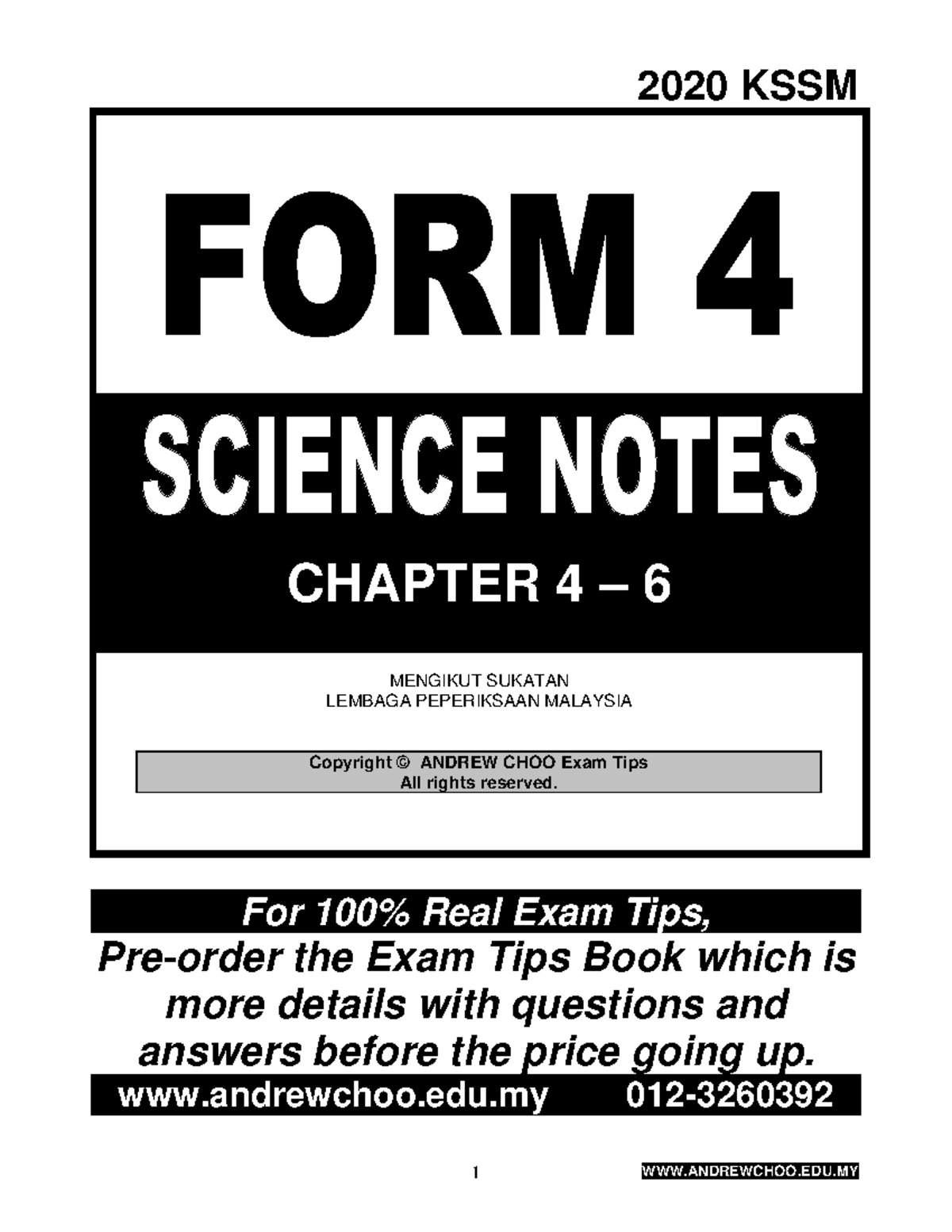 553538946 F4 Science Notes KSSM Chapter 4-6: Green Tech & Genetics ...