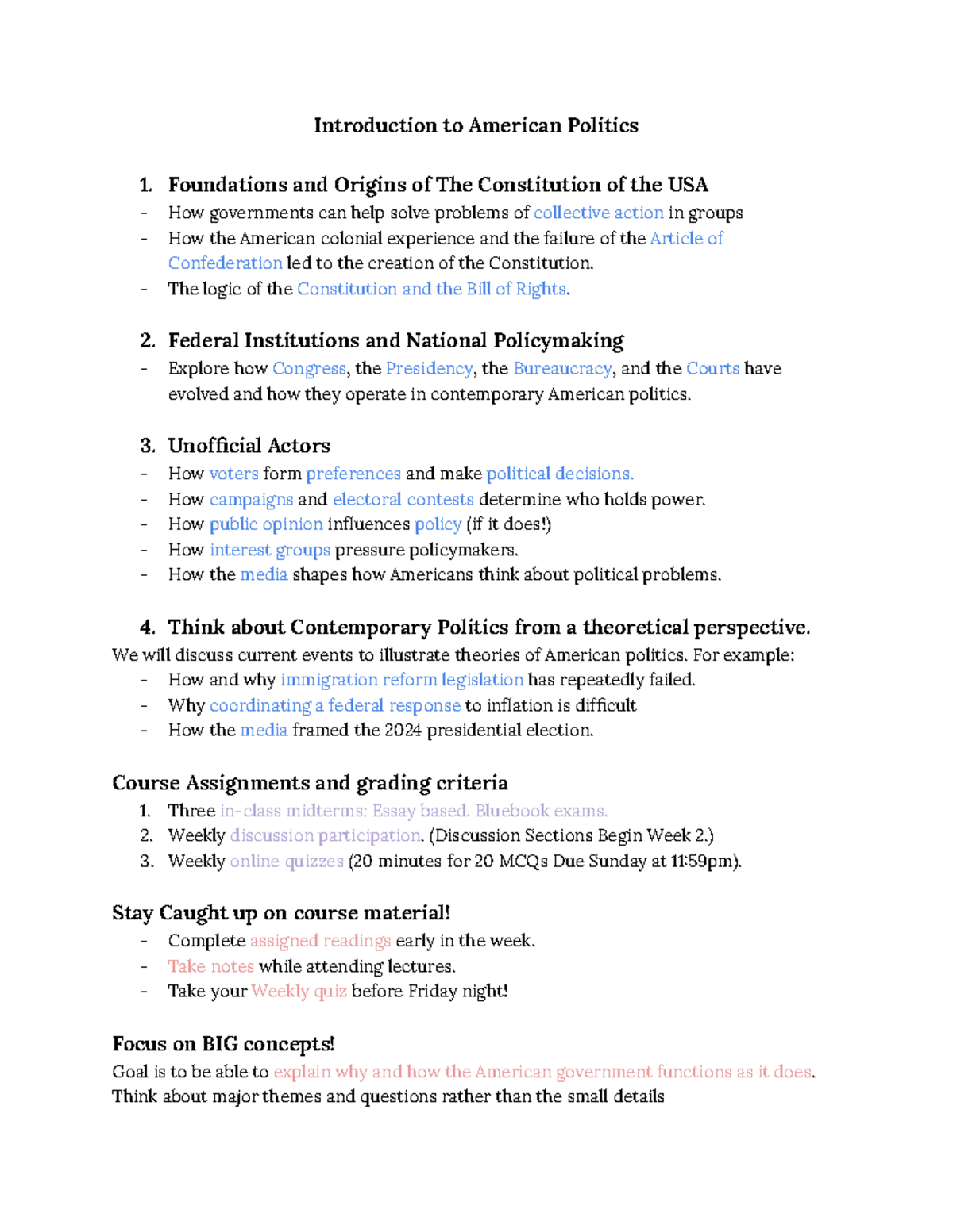 Wk1 - The Constitution and the Logic of Government - Introduction to ...