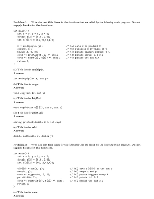 Prac1 - Introduction To Algorithmic Problem- Solving CSCI 111 - CSCI ...