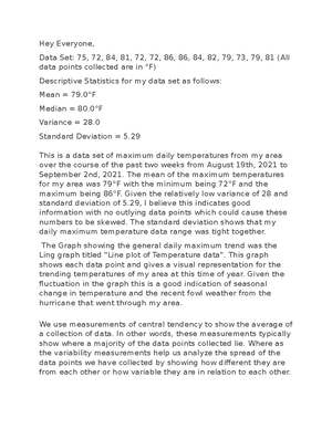 Module 4 Project 1 Final - MAT 303 Project One Summary Report Zachary ...