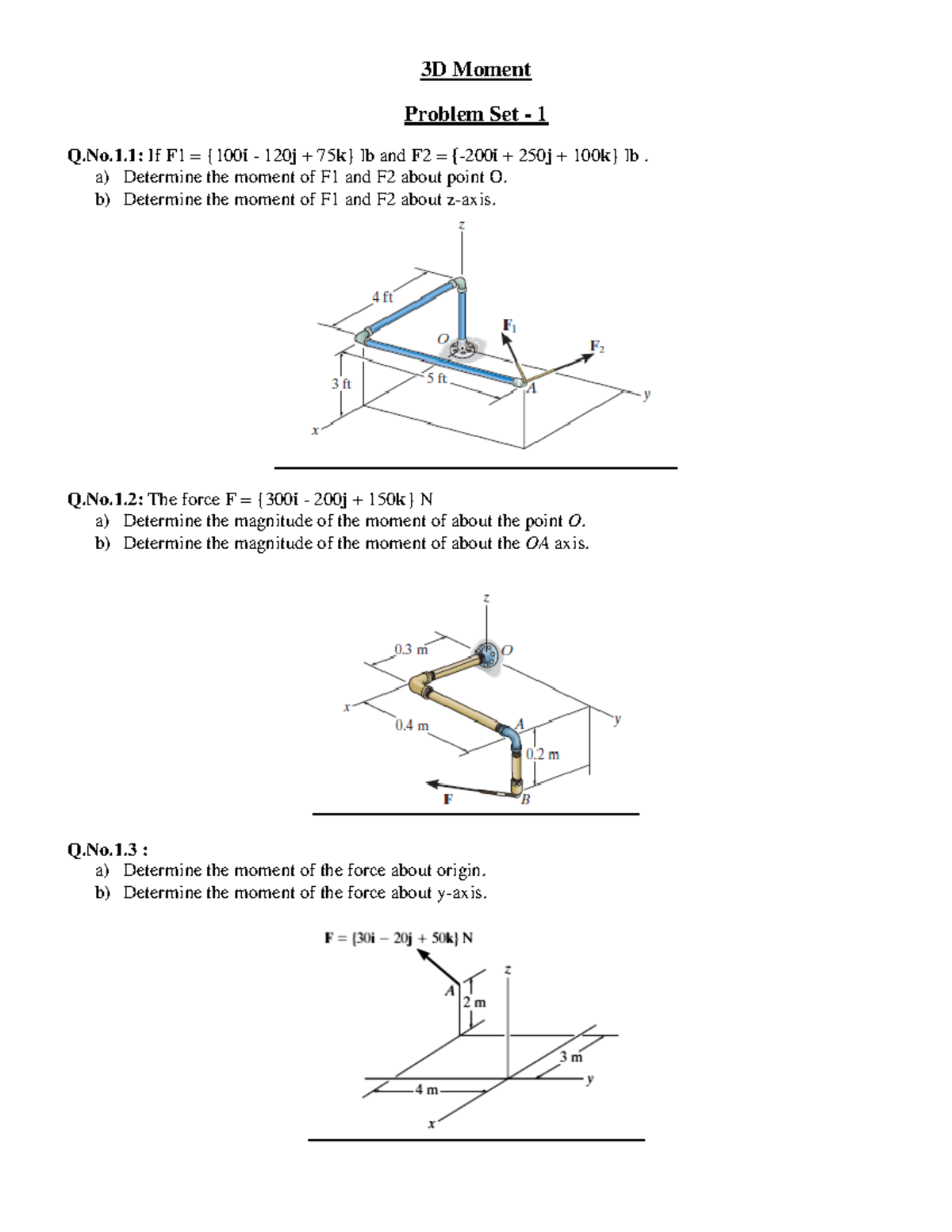Moments 3d3dstat - Nothing to say - 3D Moment Problem Set - 1 Q.No.1 ...