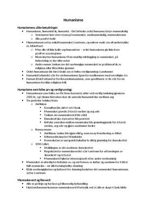 Viktige begreper i religion - Etikk, Menneskesyn, Definisjoner og Mer - Studocu