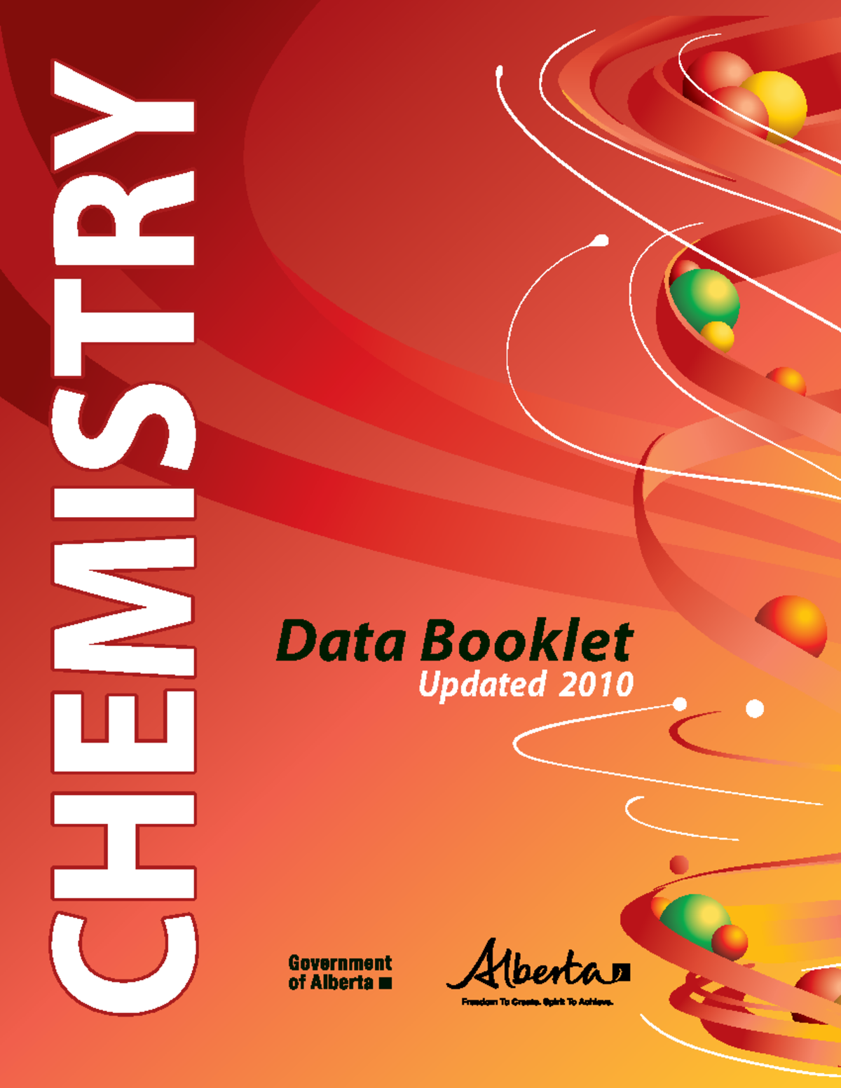 Chemistry 30 Data Booklet: Essential Information & Tables - Studocu