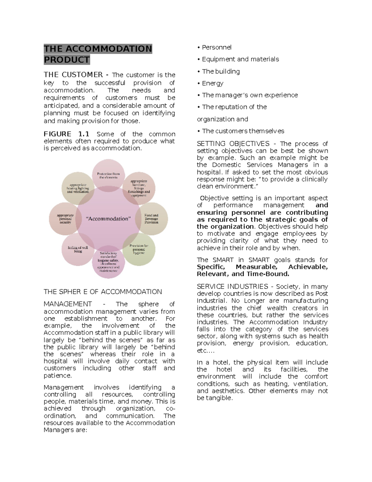 Accommodation Management Overview: Key Concepts and Practices - Studocu