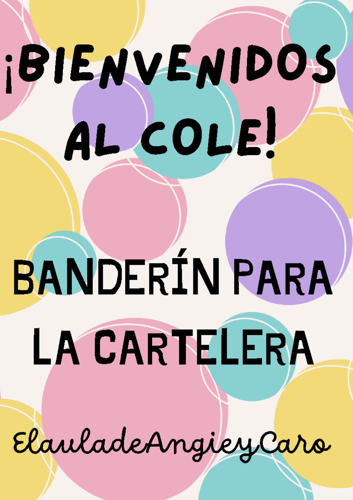 Banderin - para decoraacion del aula. - Práctica Docente - ¡BIENVENIDOS ...