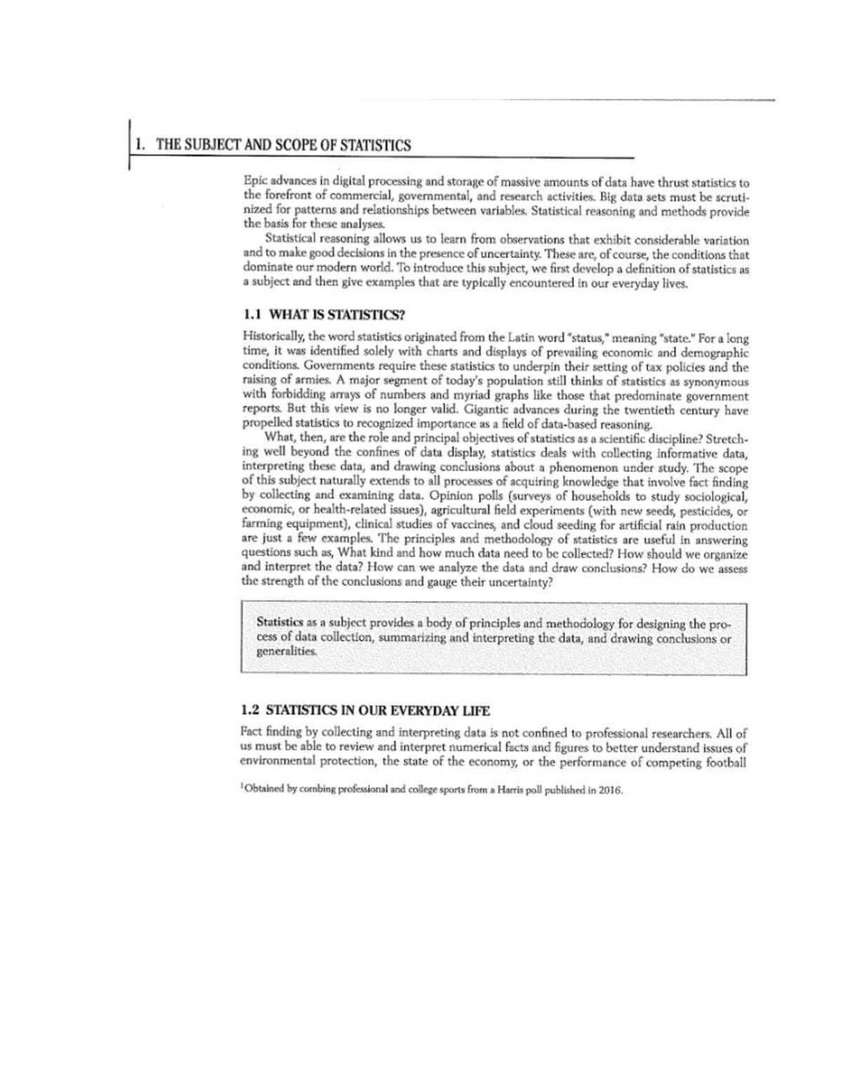 Math 10 - Overview of Statistics: Subject and Scope Insights - Studocu