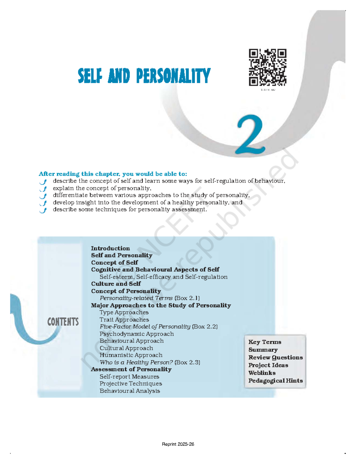 Chapter 2: Self and Personality - Understanding Concepts and ...