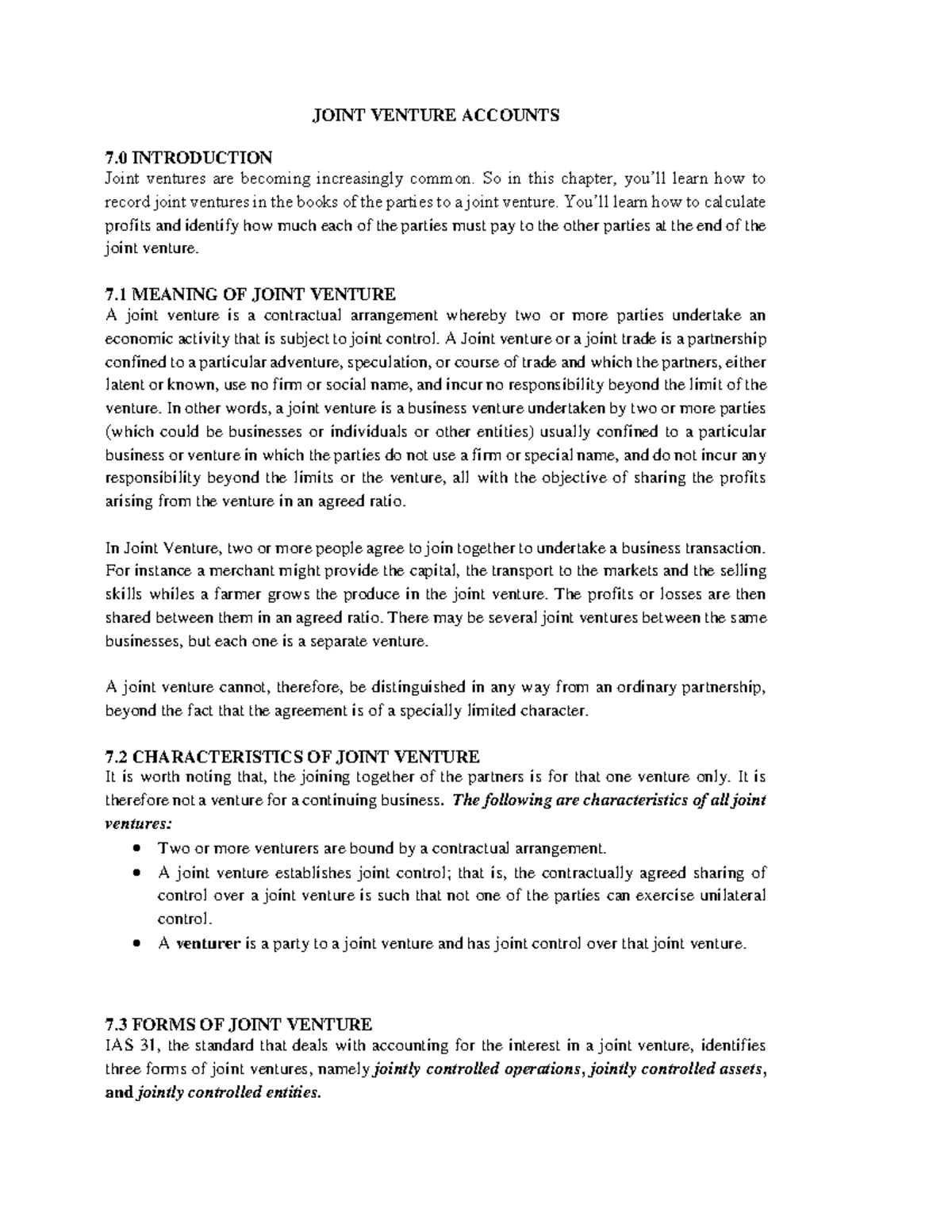Joint Venture Accounts & Royalties Overview: Key Concepts and Practices ...