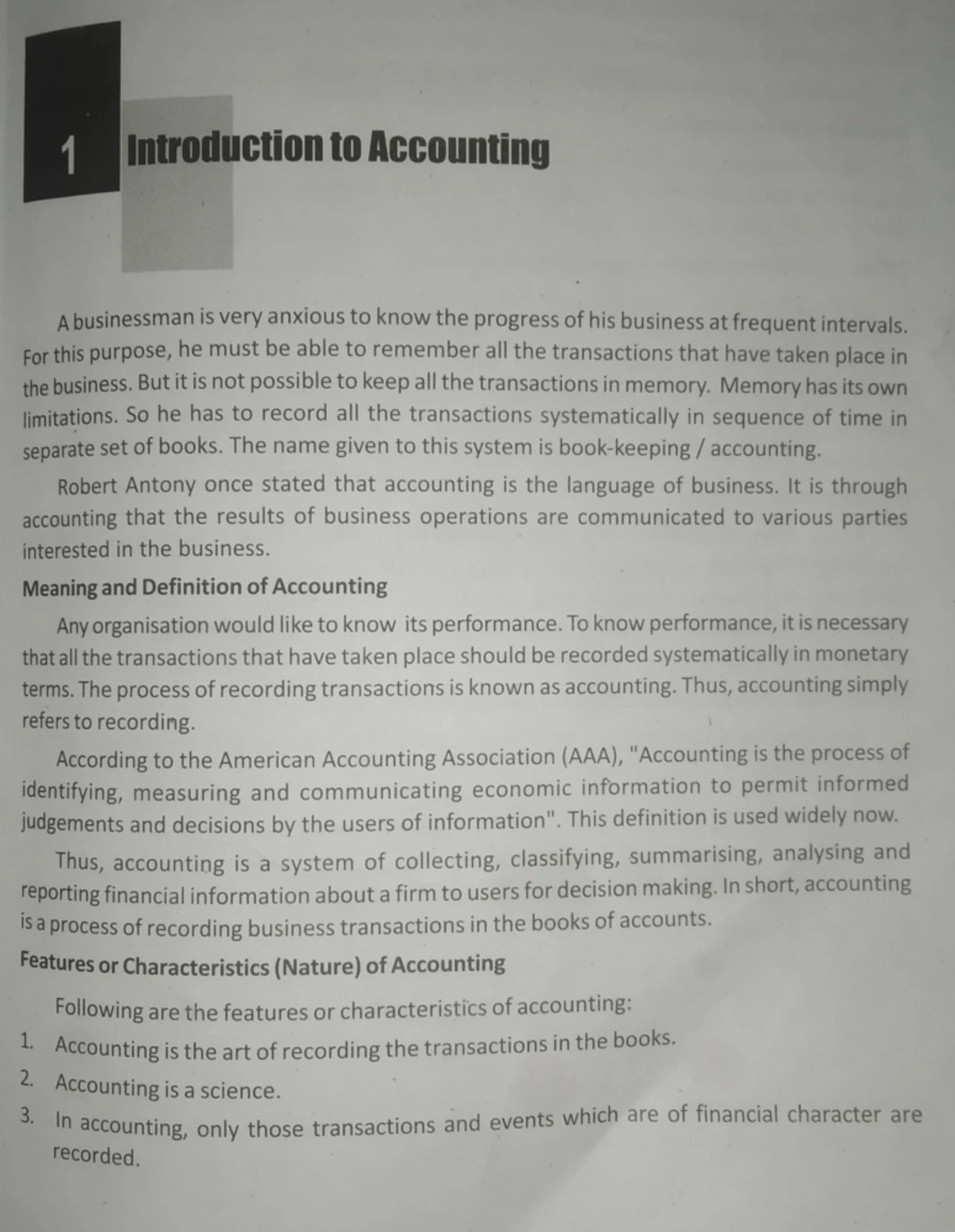 Accounting Principles and Concepts - Module 1 Notes - Studocu