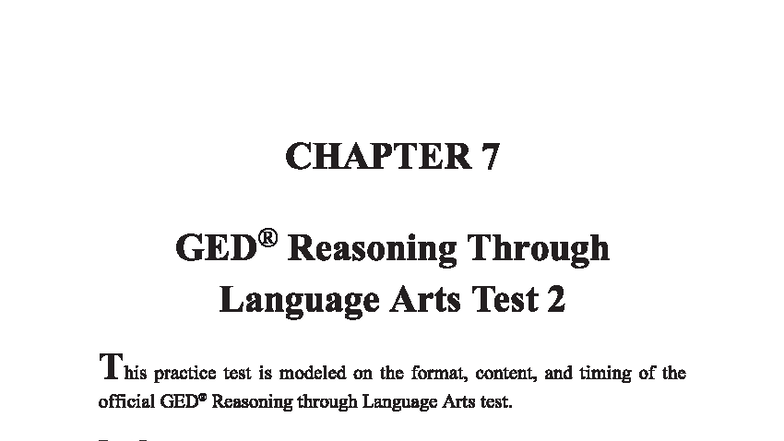 Power Practice RLA (Test 2) - Chapter 7 Review - Studocu