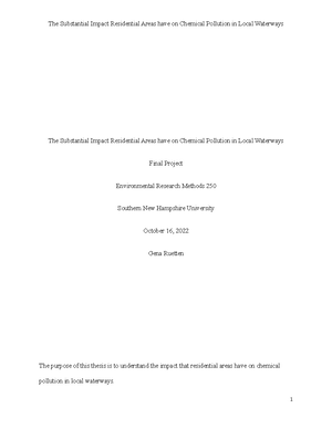 ENV 250 Module Three Homework done - ENV 250 Module Three Homework ...