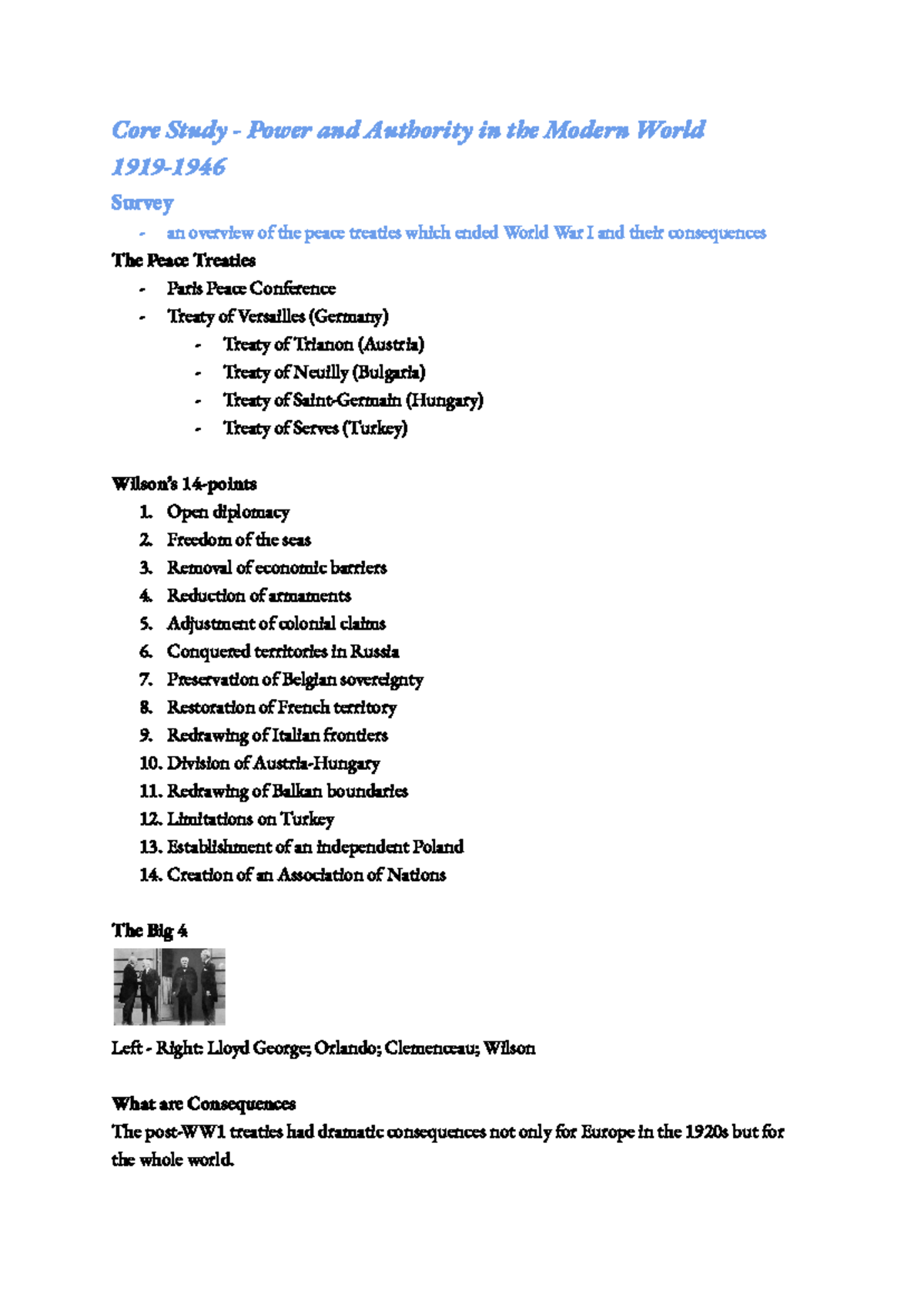 Power and Authority Full Course Notes - Core Study - Power and ...
