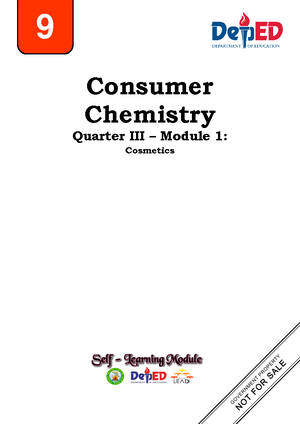 Science Consumer Chemistry 9 q3 mod3 Chemicals Foundin Dyesand Insect ...