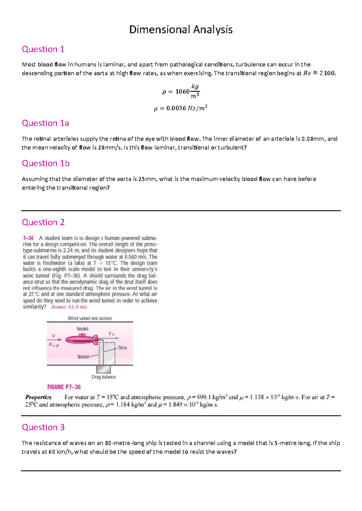 3. Dimensional Analysis Questions 2025 - Dimensional Analysis Question ...
