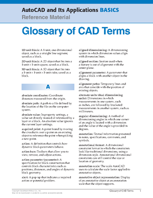 SolidWorks CAD Terminologies & Basic Commands (BSCHE 2A) - Studocu