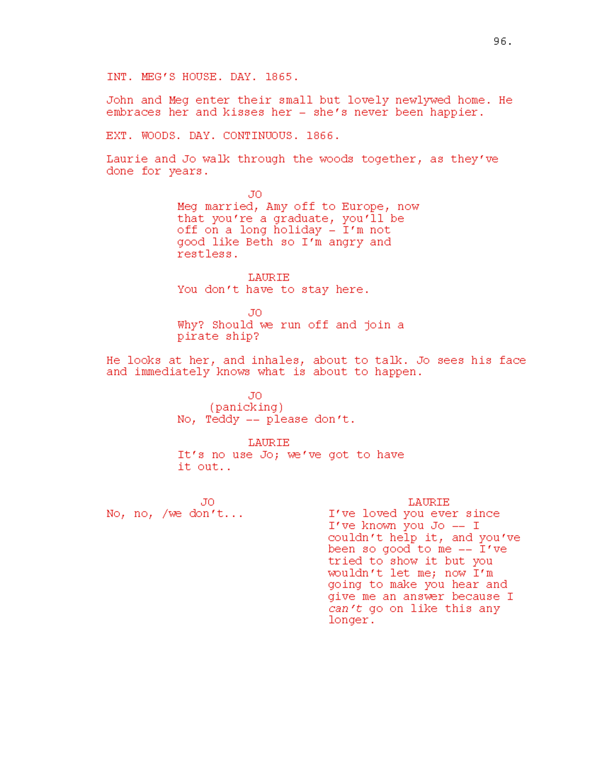 Little Women Script: Hill Scene Analysis and Dialogue (1865-1866) - Studocu