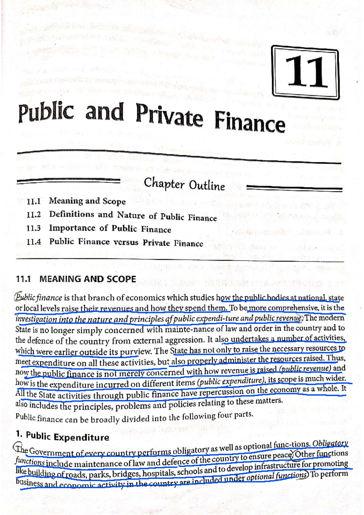 Public and Private Finance: Chapter 11 Overview and Key Concepts - Studocu