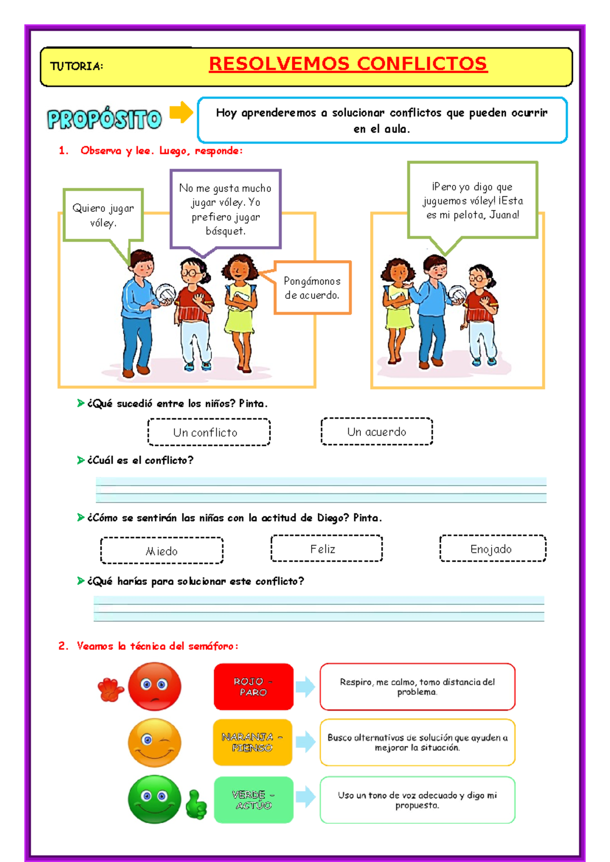 U1 S4 Tutoria: Estrategias para Resolver Conflictos en el Aula - Studocu