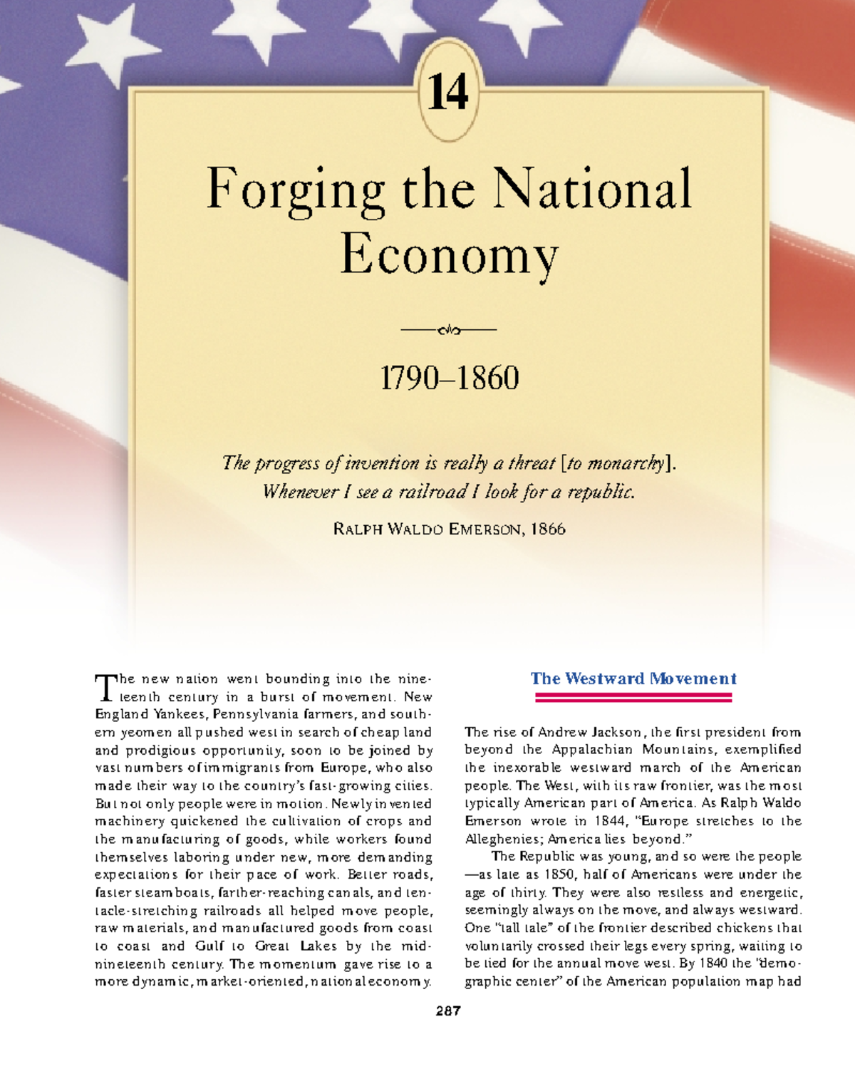 American Pageant Chapter 14: Forging the National Economy (1790-1860 ...