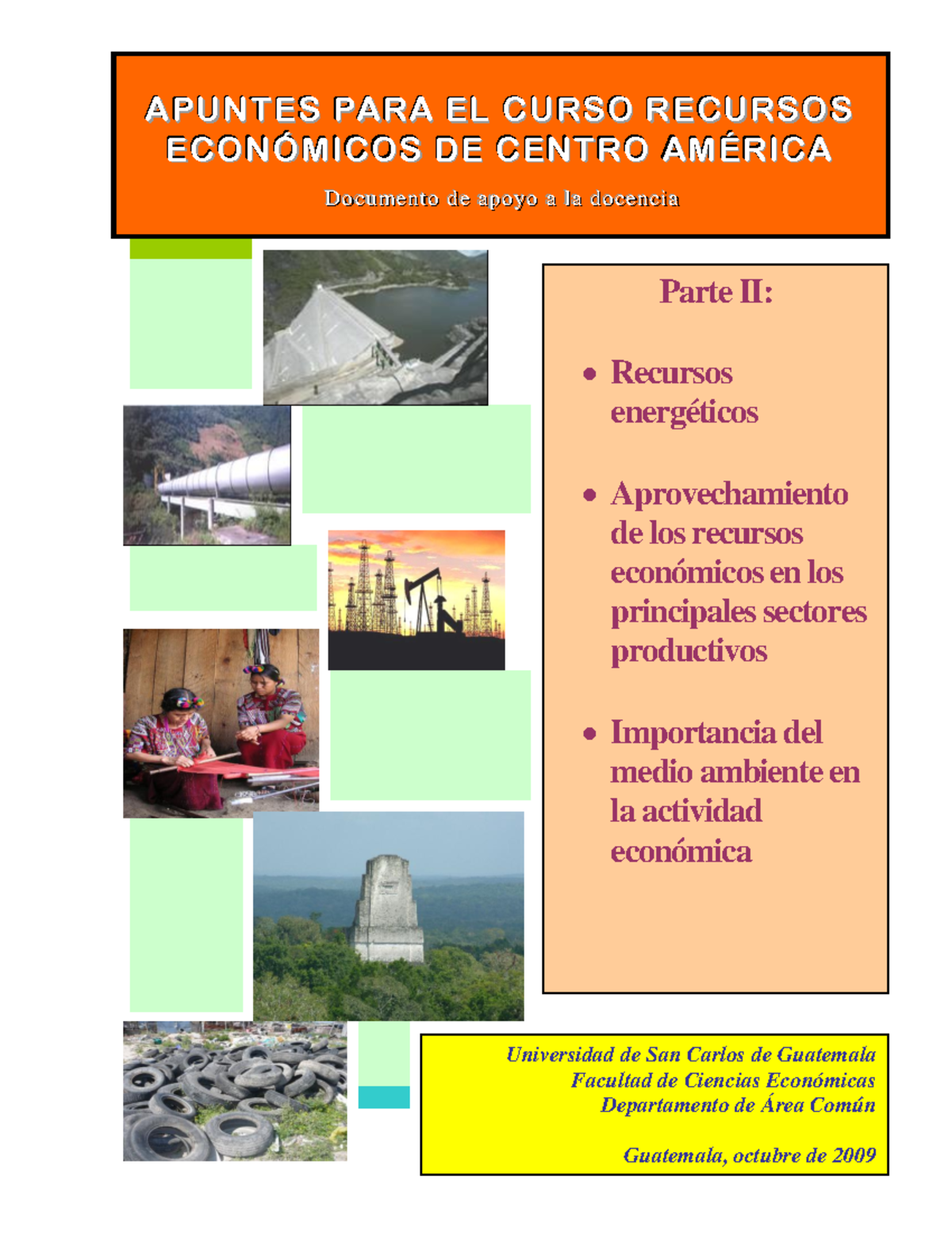 APUNTES DEL CURSO RECURSOS ECONÓMICOS DE CENTRO AMÉRICA - Parte II ...