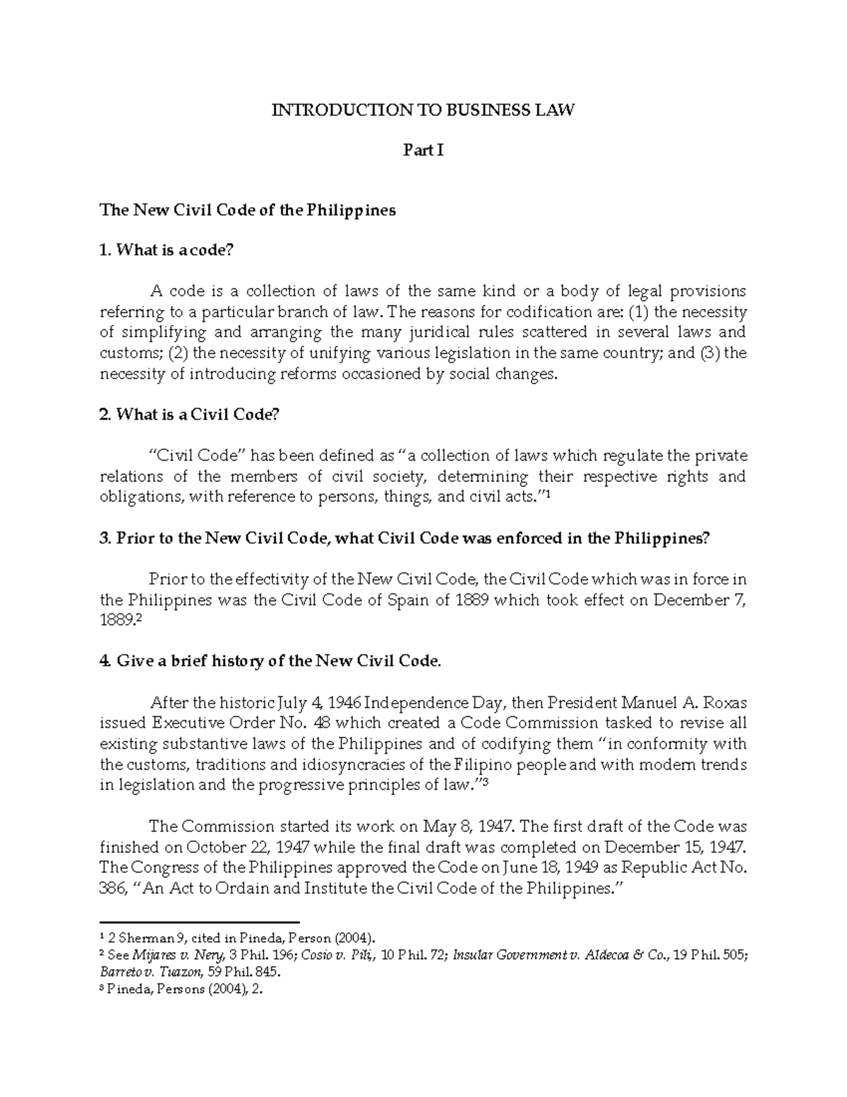 Introduction to Business Law - INTRODUCTION TO BUSINESS LAW Part I The ...