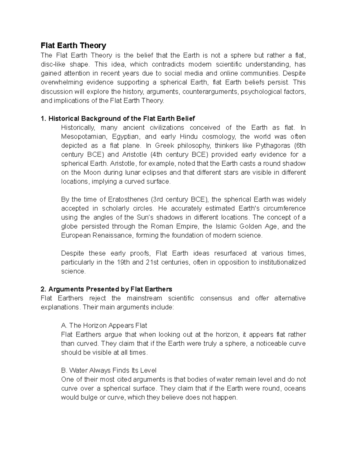 Exploring Flat Earth Theory: History, Arguments, and Debunking Evidence ...