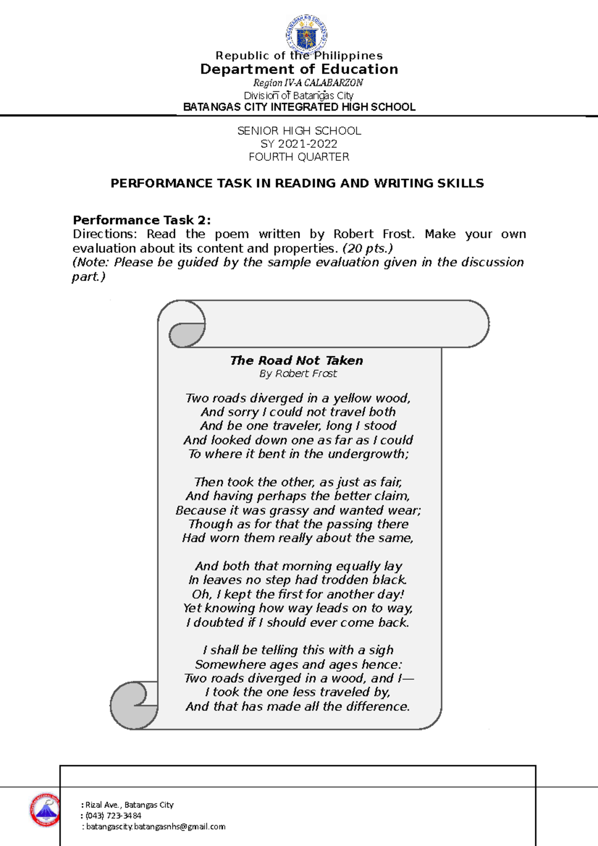 Quarter-4- Performance-TASK-2-IN- Reading-AND- Writing- Skills-SY-2021 ...