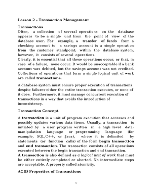 [Solved] Define a schedule and consequently explain the following types ...