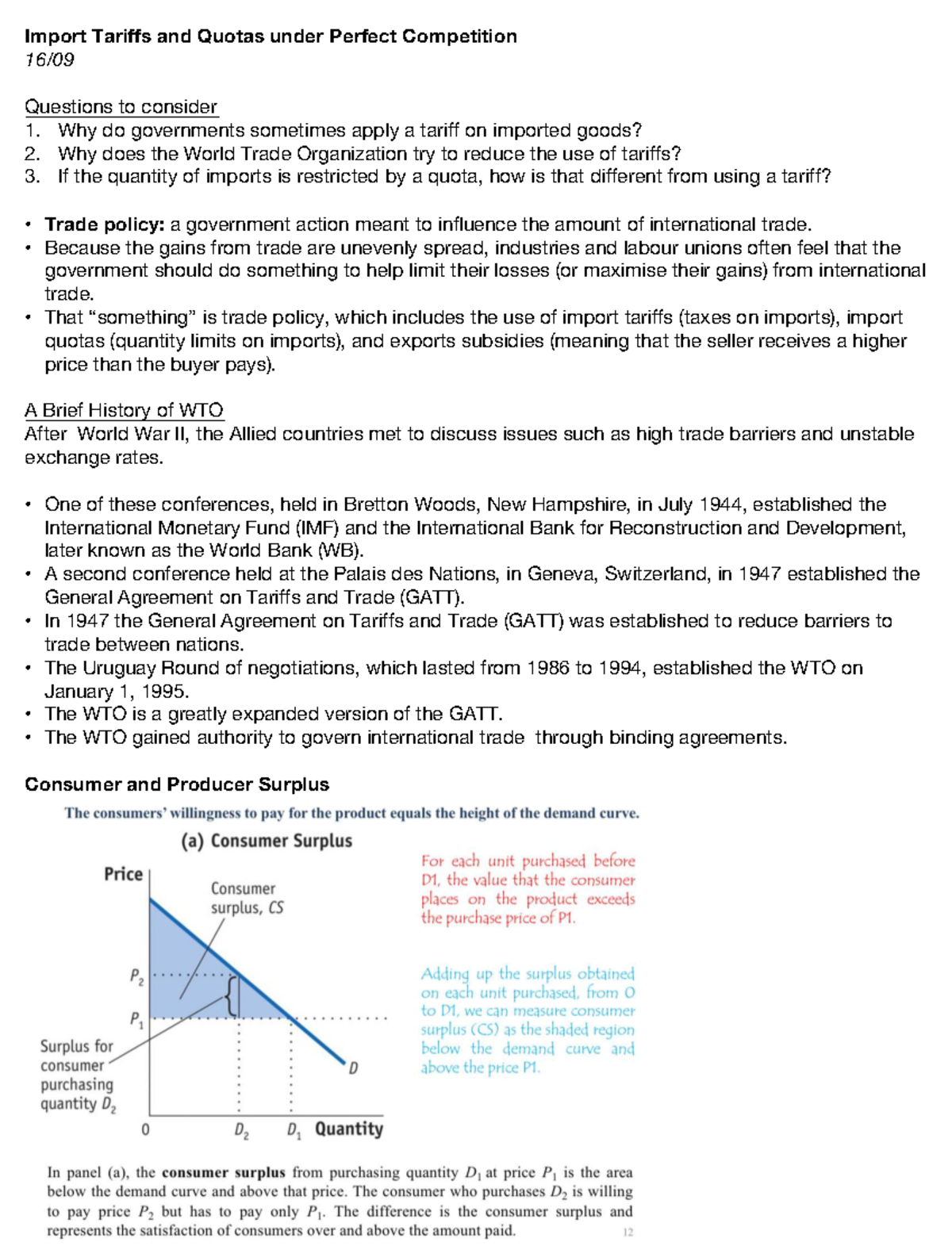 Import Tariffs and Quotas: Key Questions in Econ302 Analysis - Studocu
