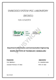 Embedded Systems - BEC601 - VTU - Studocu