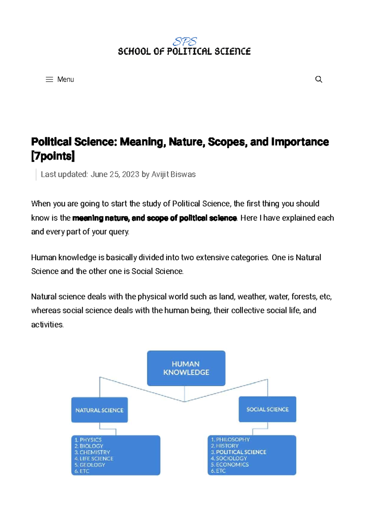 Political Science (PS101): Meaning, Nature, Scope & Importance ...