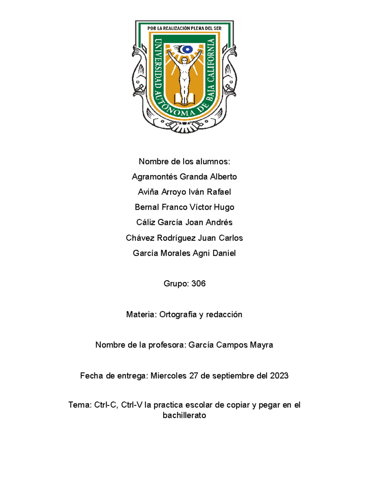 Ctrl C Ctrl V: La Práctica Escolar de Copiar y Pegar en el Bachillerato ...