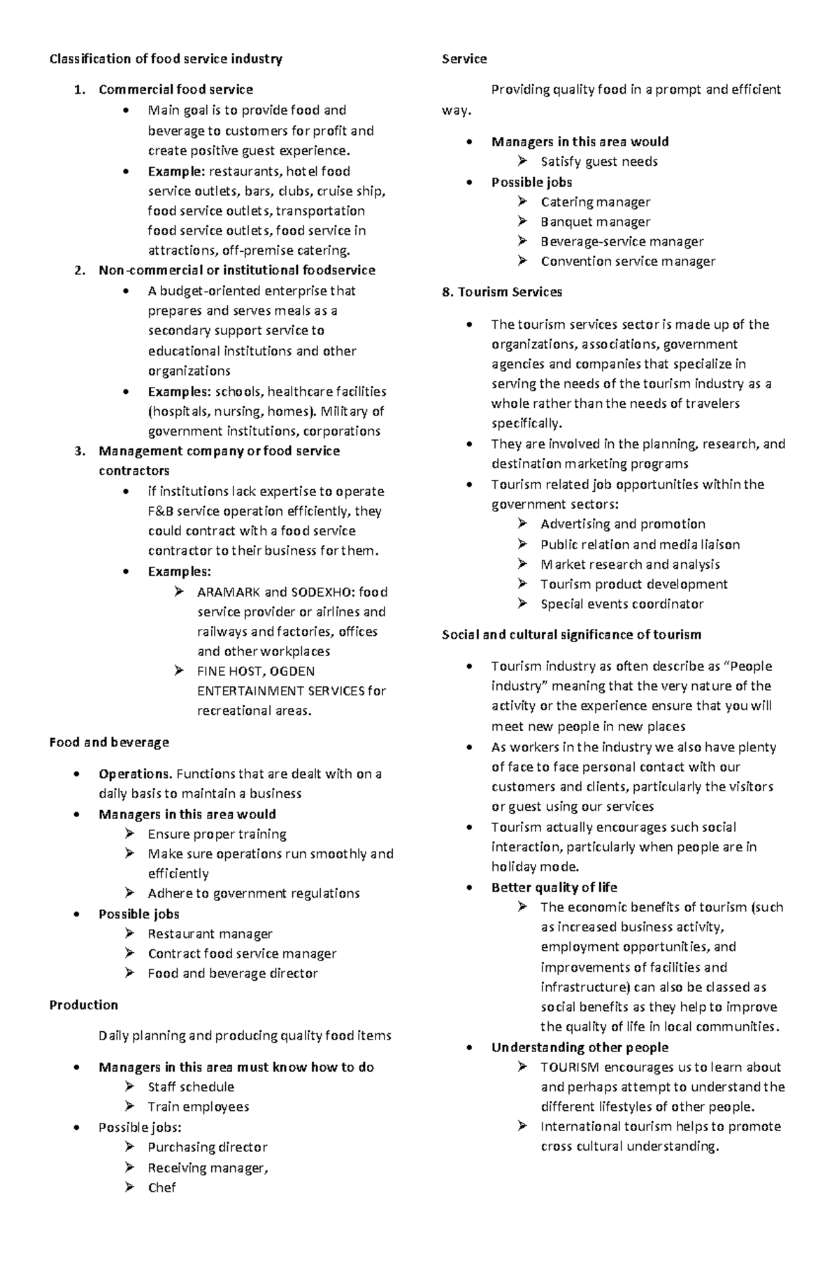 Classification of Food Service Industry: Types and Management Insights ...