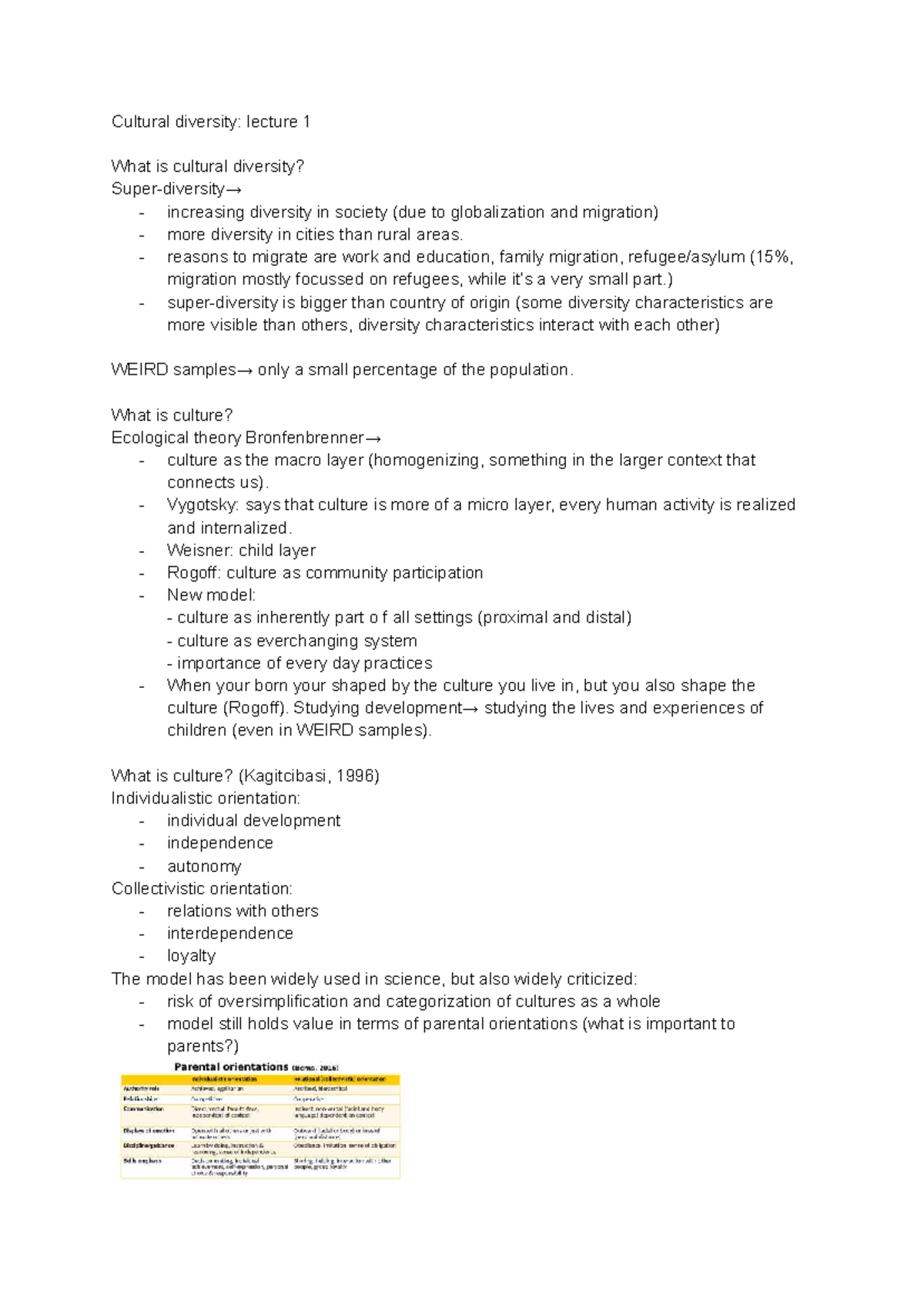 Cultural Diversity: Lecture 1 Notes on Globalization & Migration ...