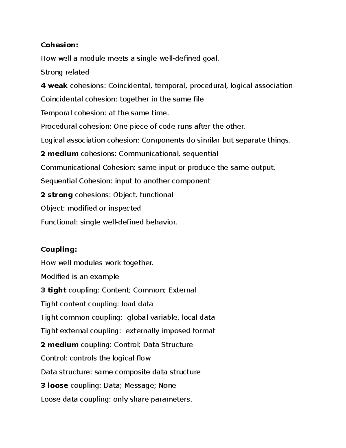 Cohesion and Coupling: Understanding Module Interactions - FFF - Studocu