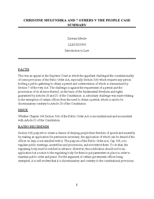 Must Read Cases Unit 10 - 16 - Must Read Cases (Unit 10 – 16) Note ...