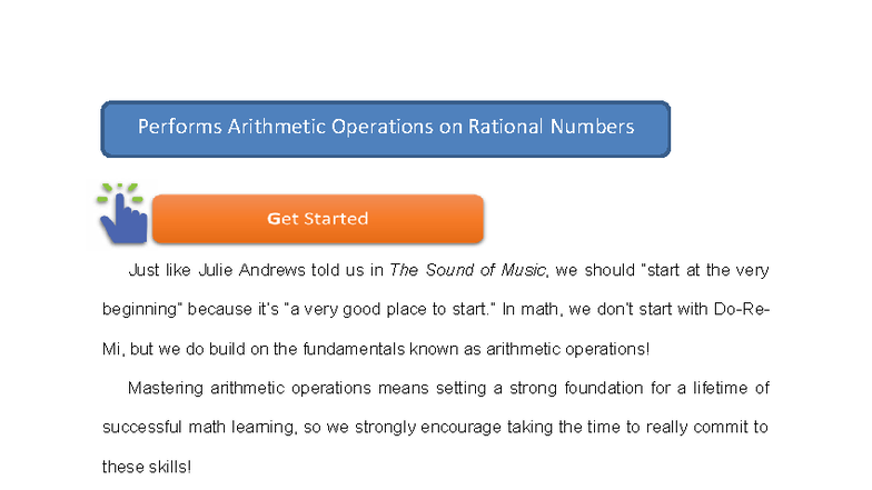 Arithmetic Operations on Rational Numbers: A Learning Packet for Math 7 ...