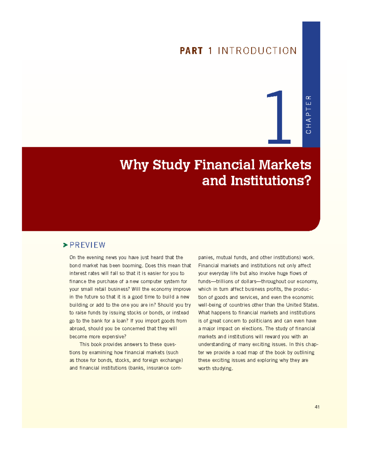 Chapter 01 - Introduction to Financial Markets and Institutions (FinMar ...