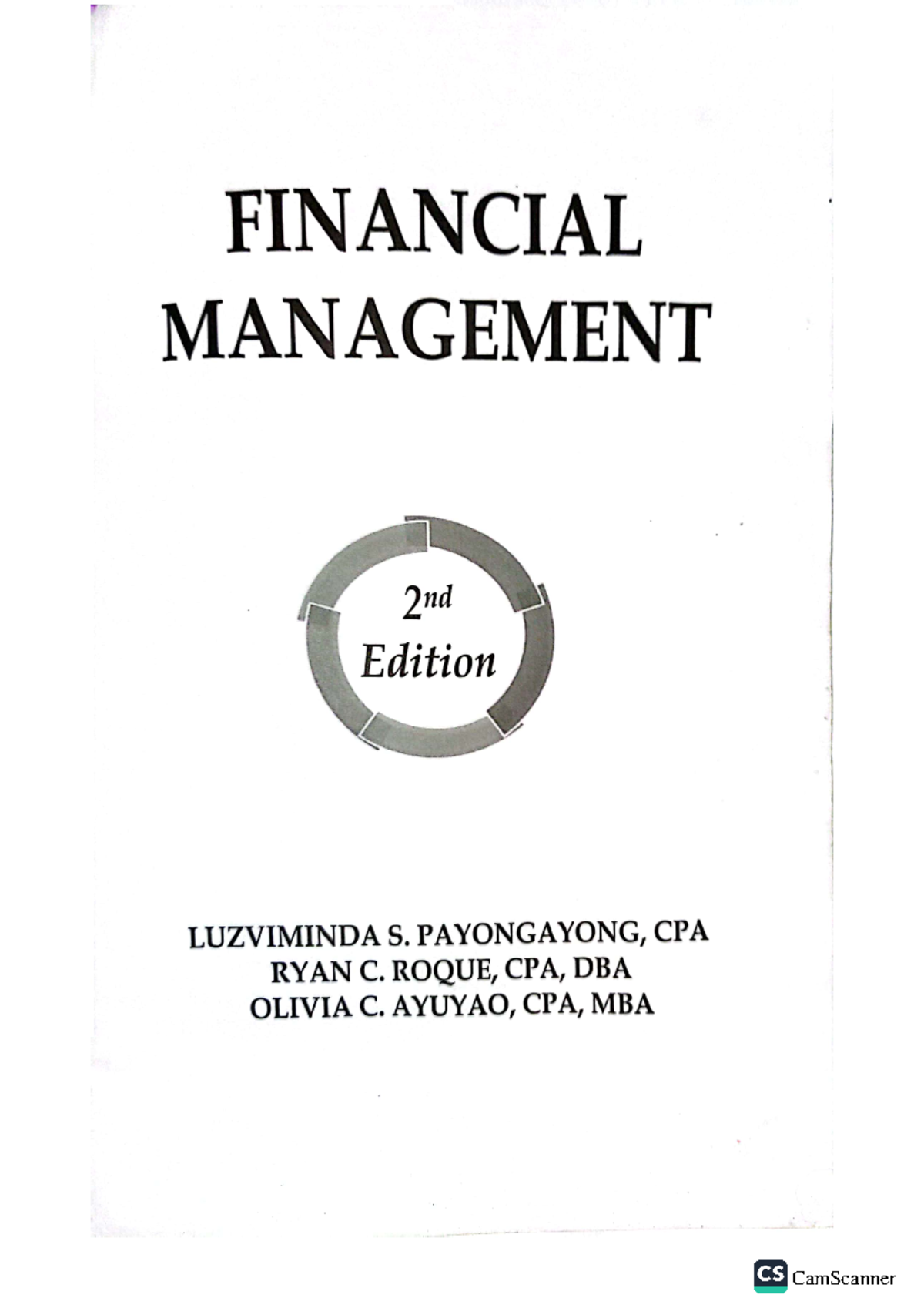 Financial Management Overview and Key Concepts - FINMAN 101 - Studocu