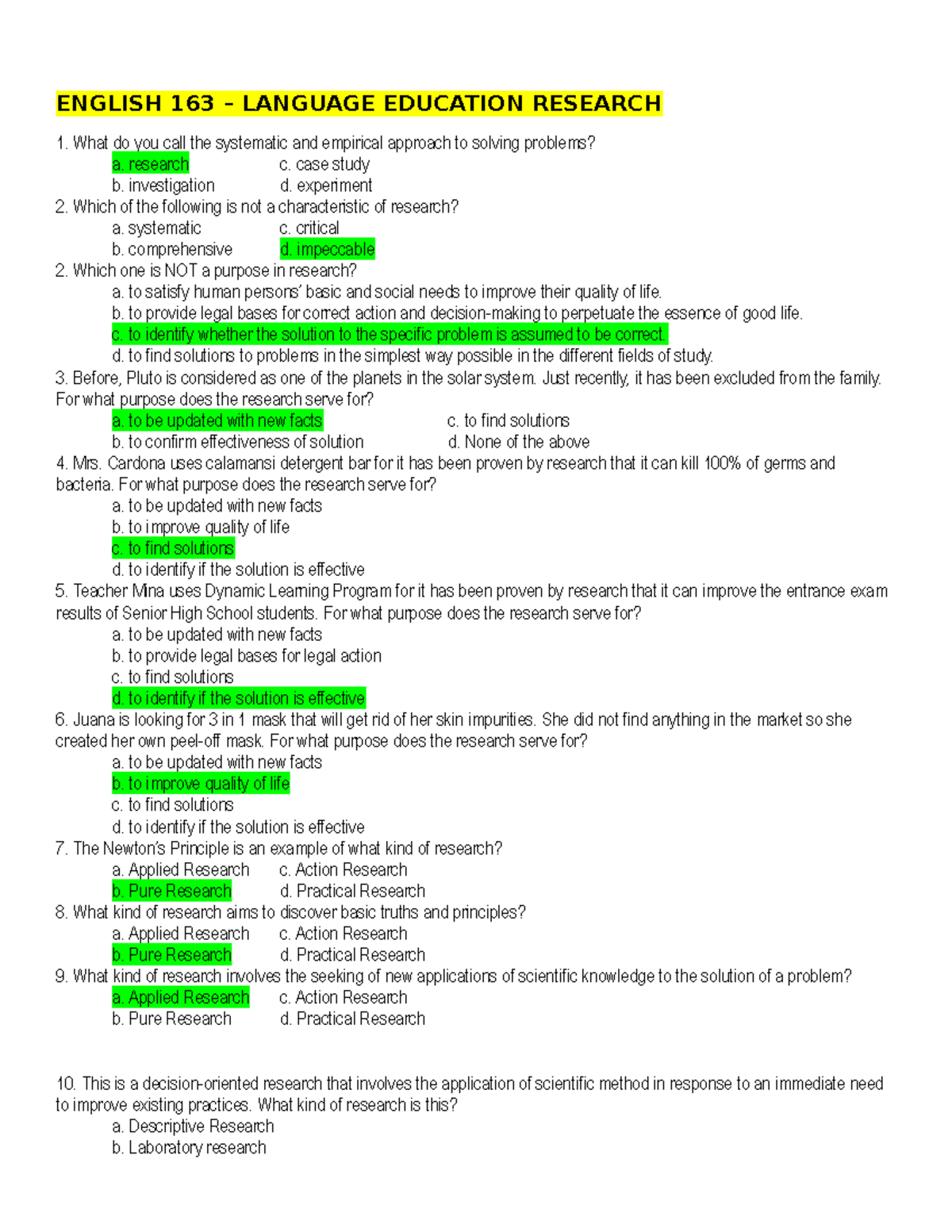 ENG 163 Language Education Research: Key Concepts and Survey Questions ...