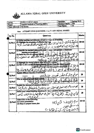 [Solved] Write a note on teachers role in the provision of environment - B.Ed 1.5 years (8605 ...