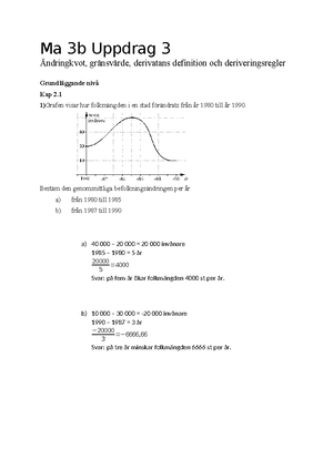 Matte 3b uppdrag 4 - Ma 3b Uppdrag 4 Derivera exponentialfunktioner ...