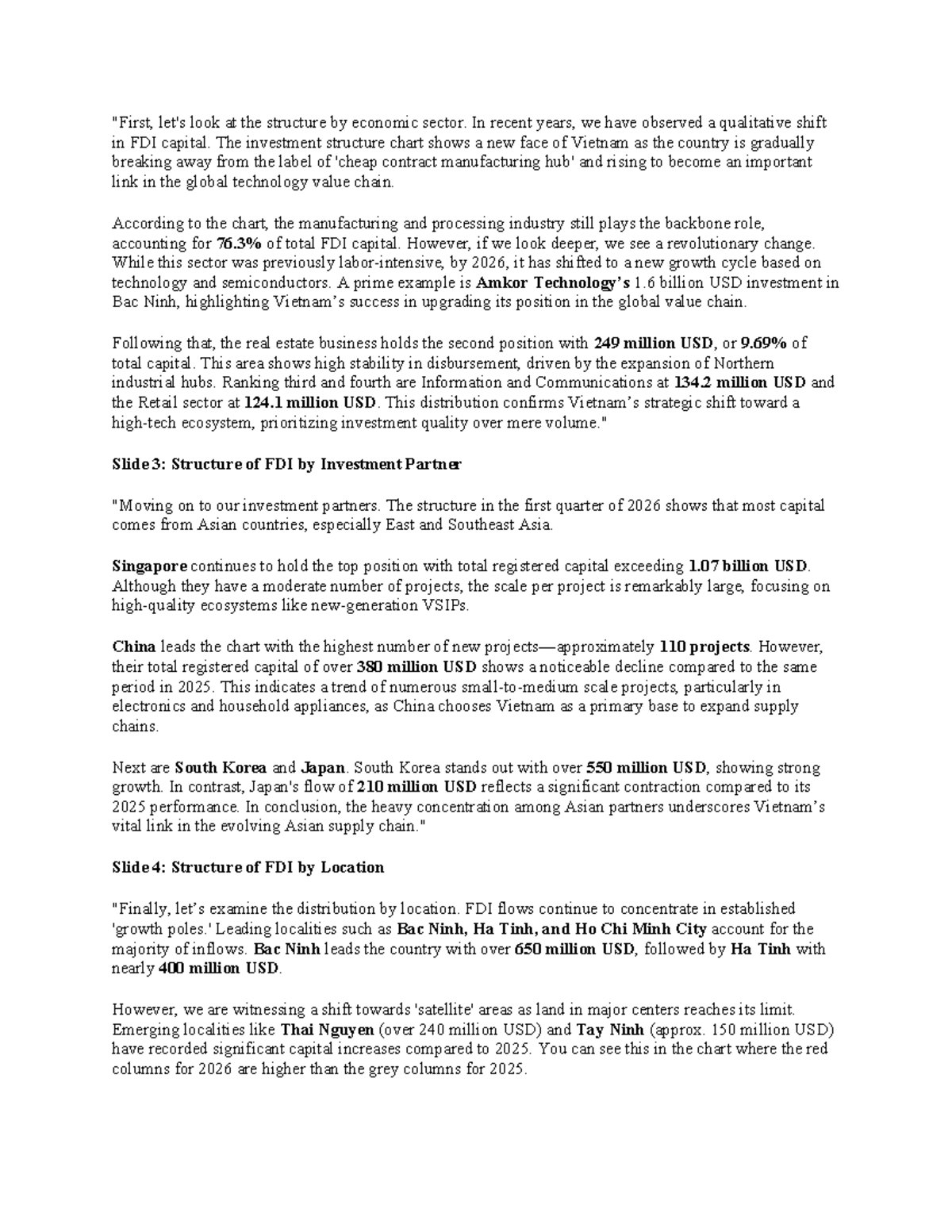 FDI Structure Analysis in Vietnam: Trends and Shifts (2026) - Studocu