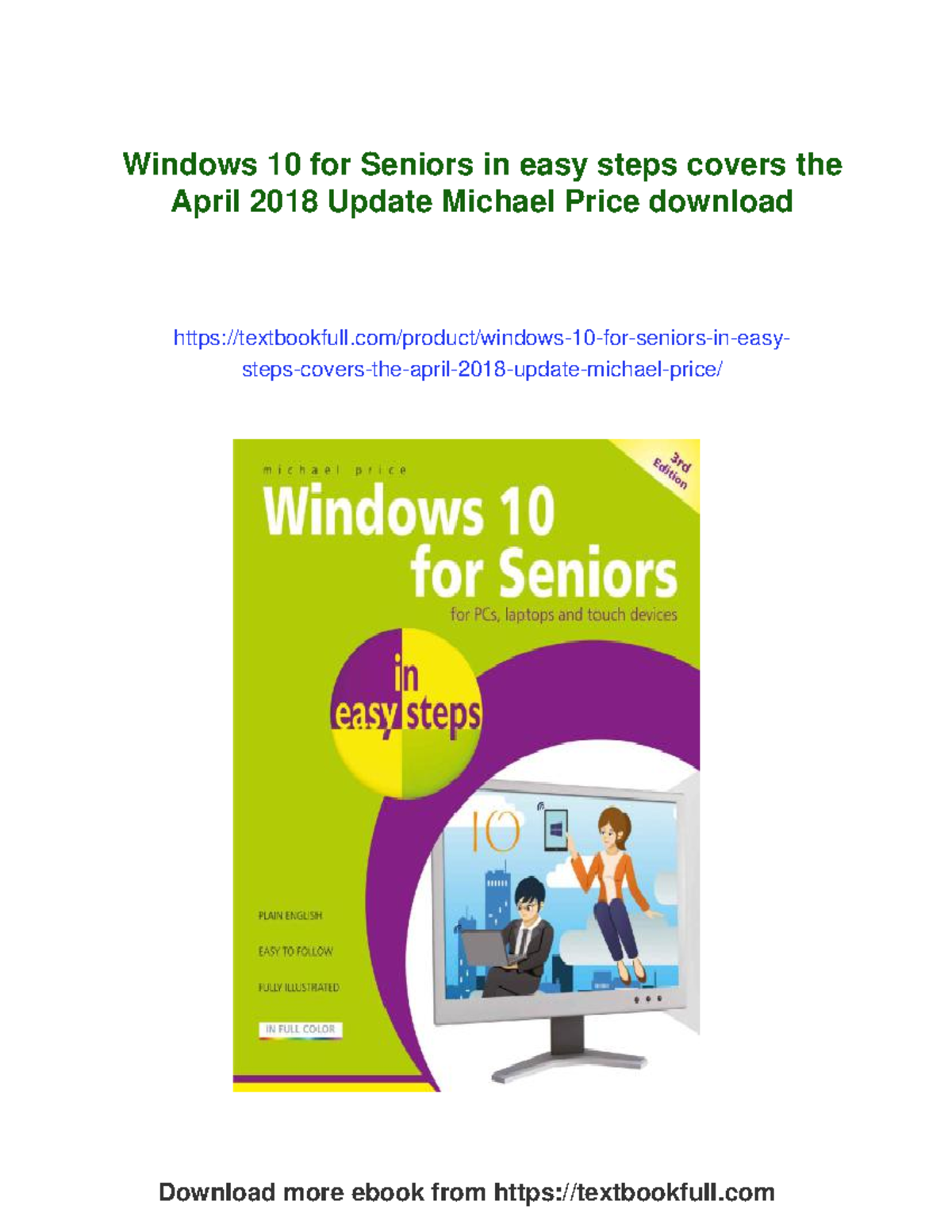 37107 - Windows 10 for Seniors: Easy Steps to Master the April 2018 Update - Studocu
