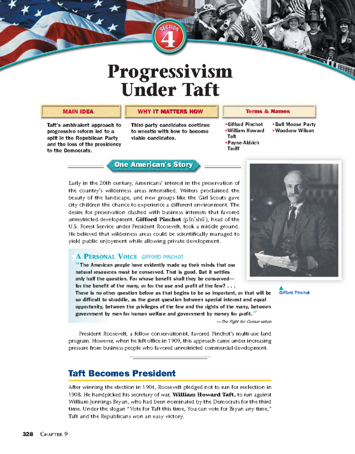 The Progressive Era: Taft's Tariff Troubles & Republican Party Split ...