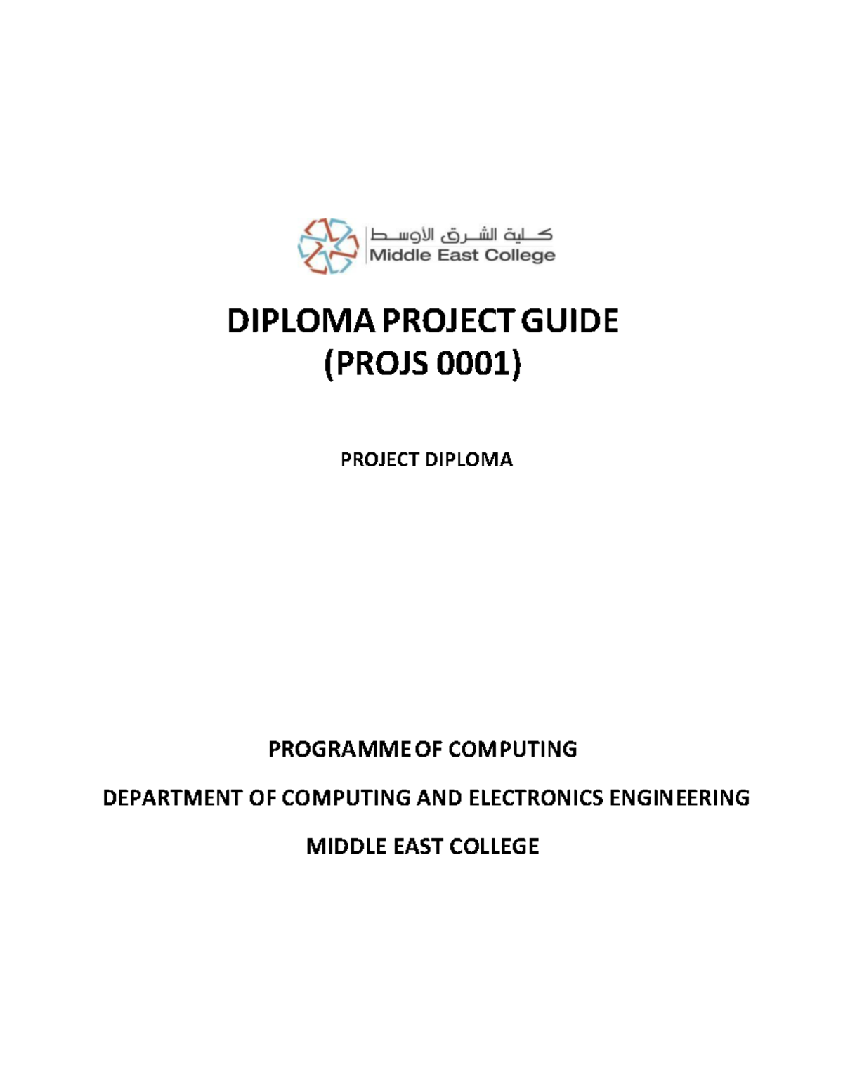 DIPLOMA PROJECT GUIDE (PROJS) - Computing Department Overview - Studocu