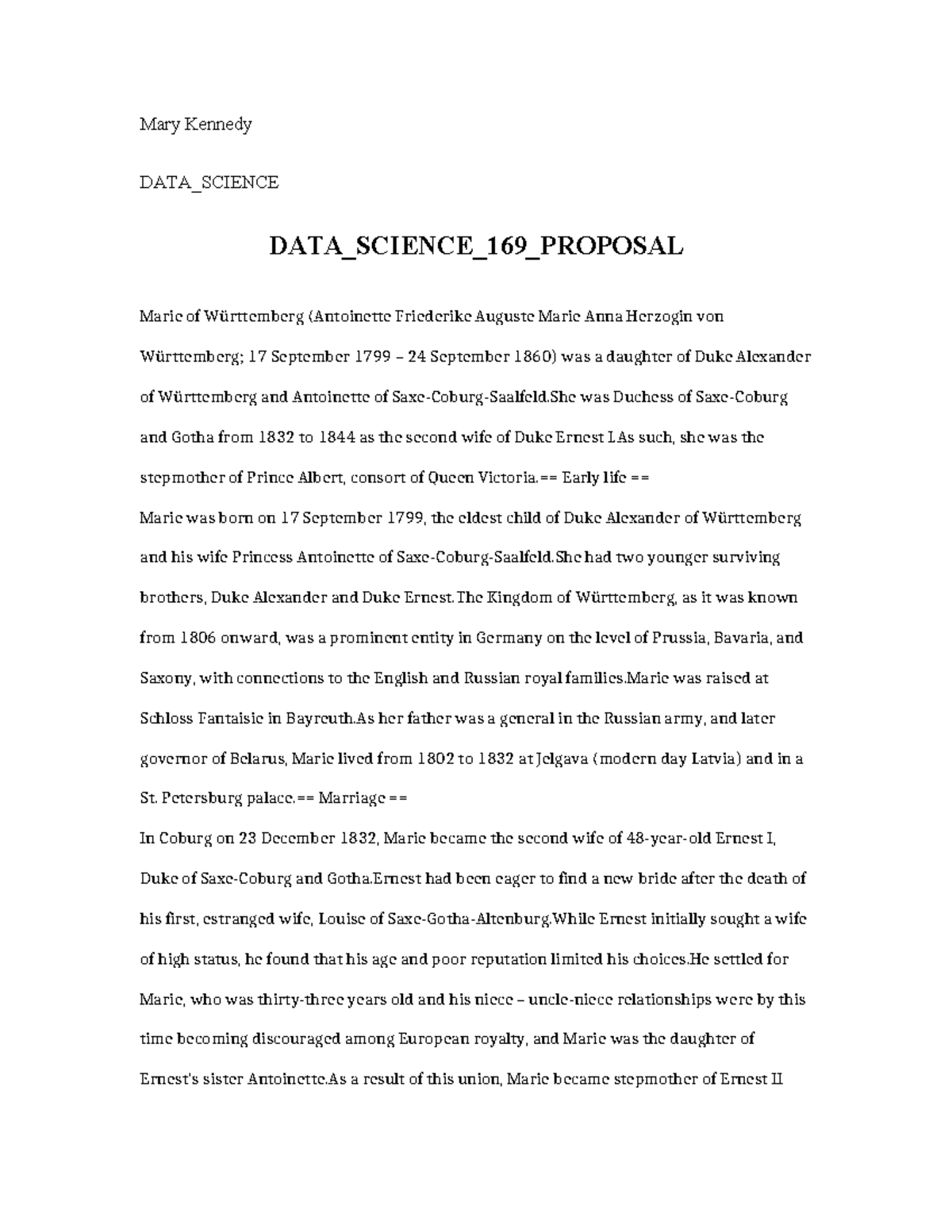 DATA Science 169 Proposal - Mary Kennedy DATA_SCIENCE DATA_SCIENCE_169 ...