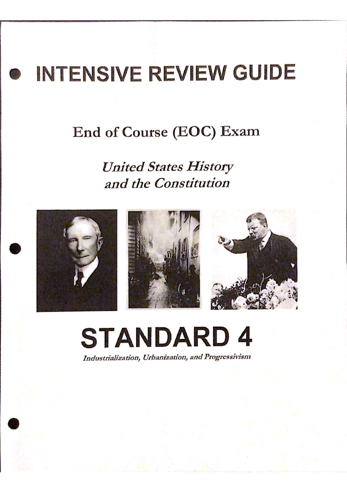 INTENSIVE REVIEW: End of Course Guide (EOC) - US History & Constitution ...